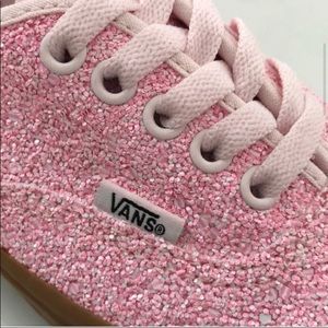 Vans | Shoes | Vans Authentic Icecream Pink Glitter Sneaker Shoes ...